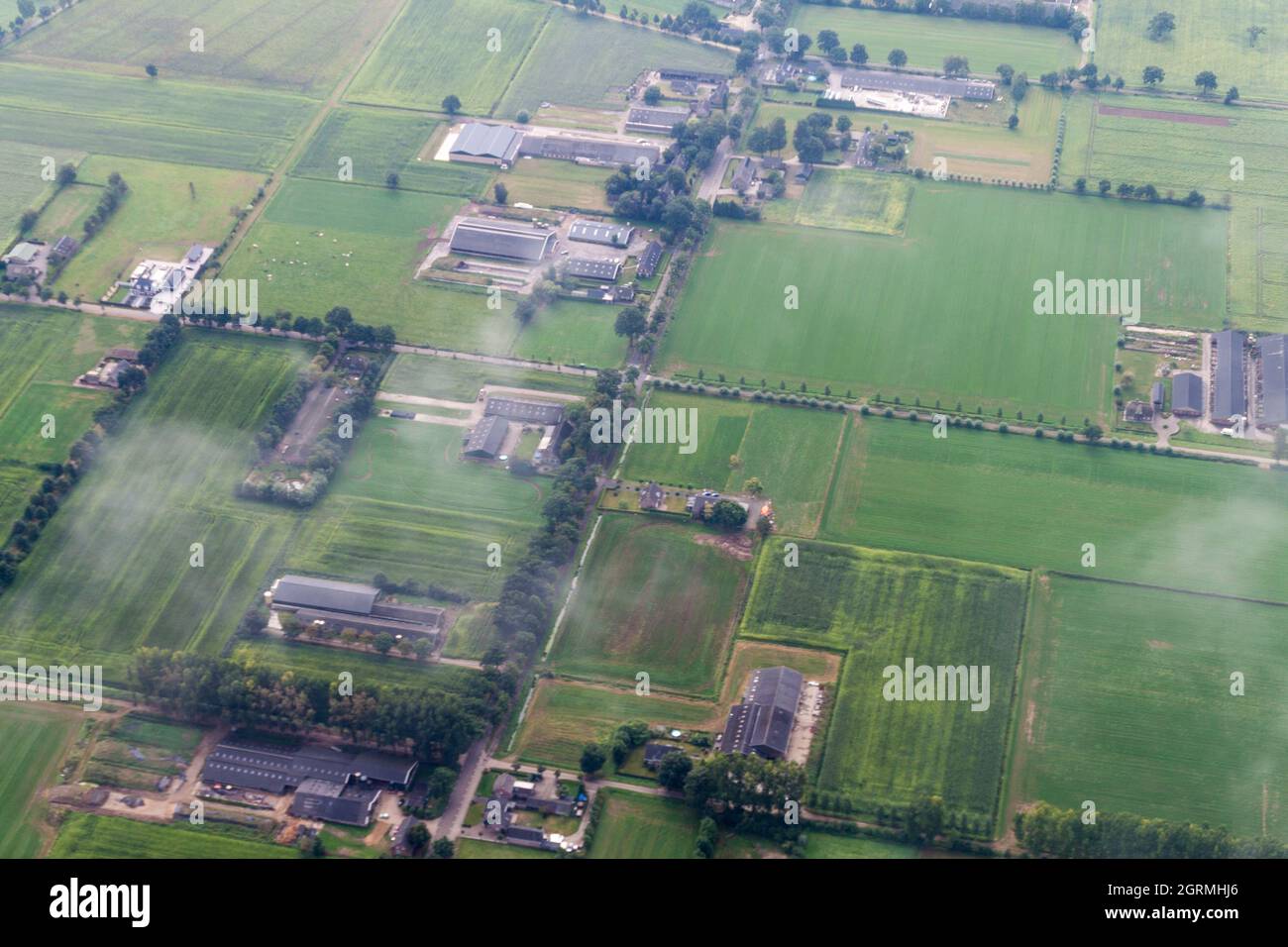 Aerial view of a rural landscape near Eindhoven, Netherlands Stock ...