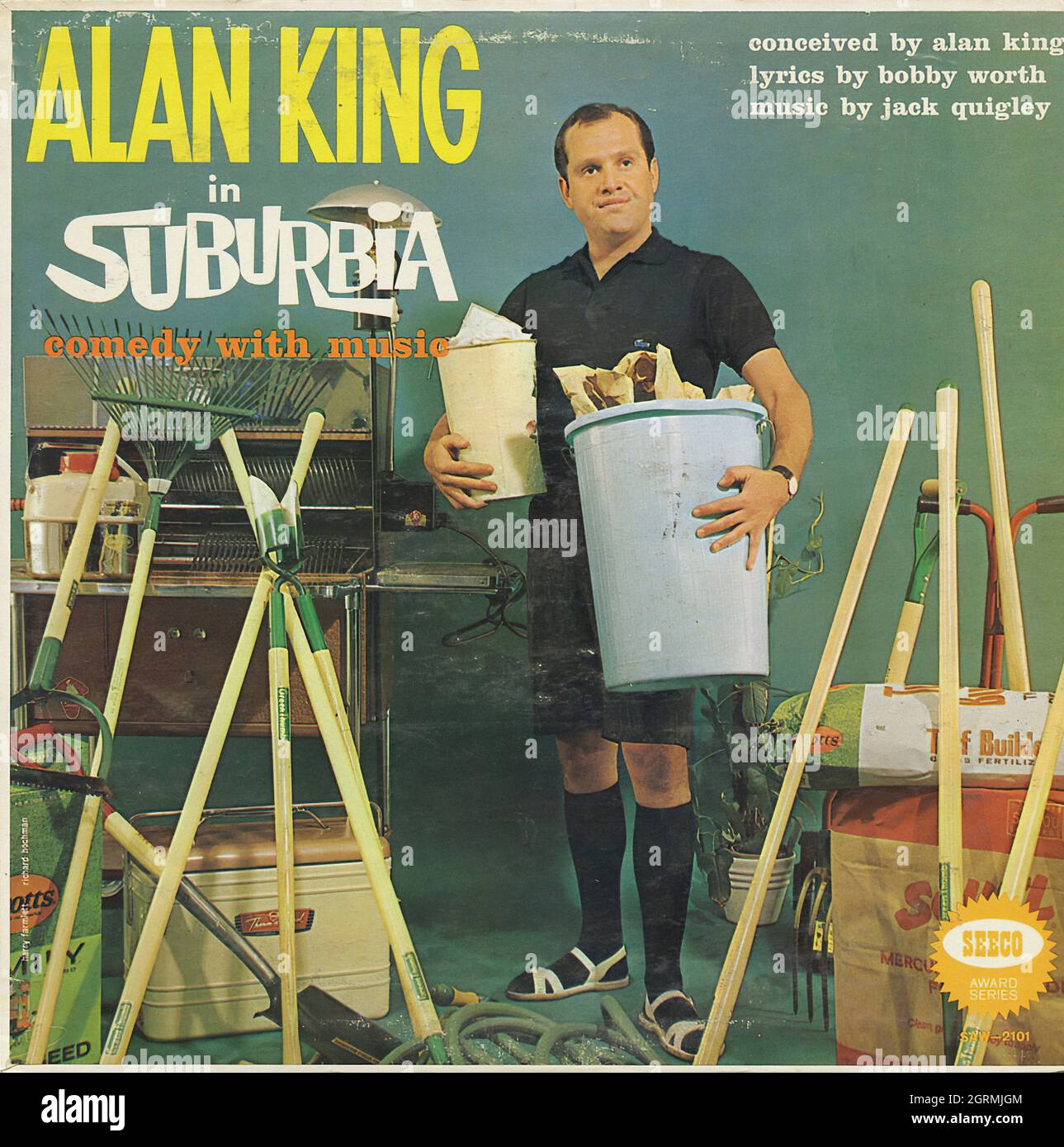 Alan King In Suburbia - Vintage American Comedy Vinyl Album Stock Photo ...