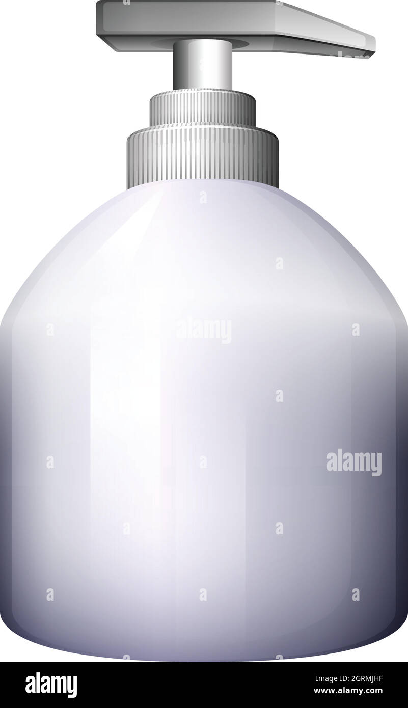 White bottle cosmetics Stock Vector Images - Alamy