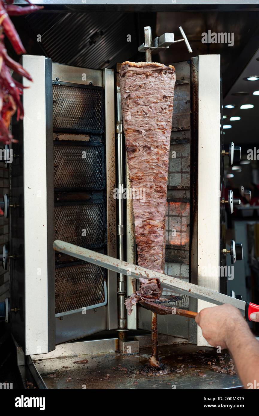 Turkish meat doner kebab Stock Photo - Alamy