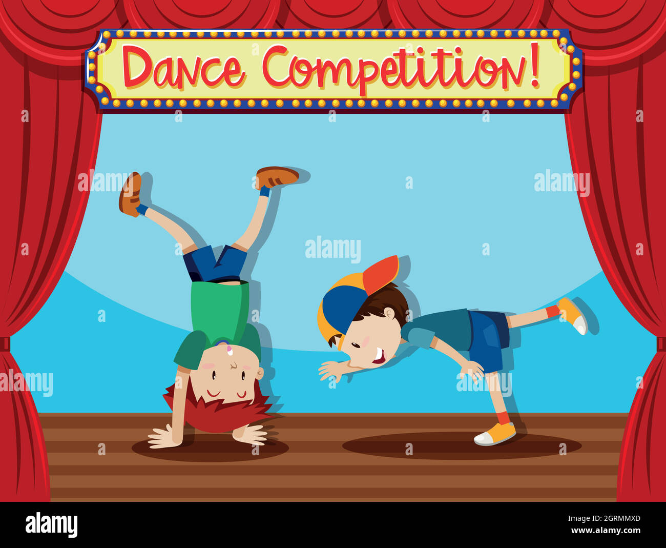 Street dance performance on stage Stock Vector Image & Art - Alamy