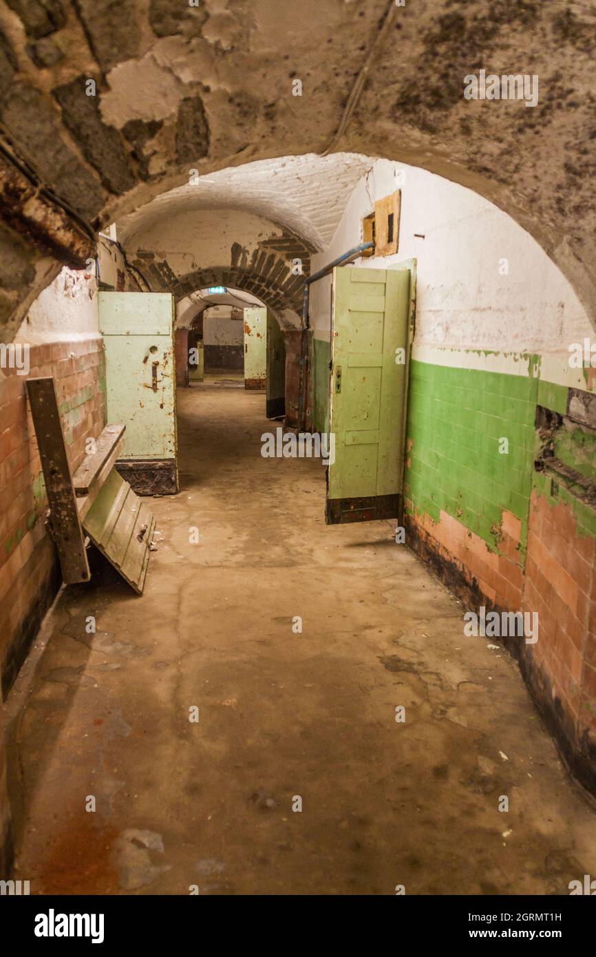 Interior of the Patarei former sea fortress and prison in Tallinn ...