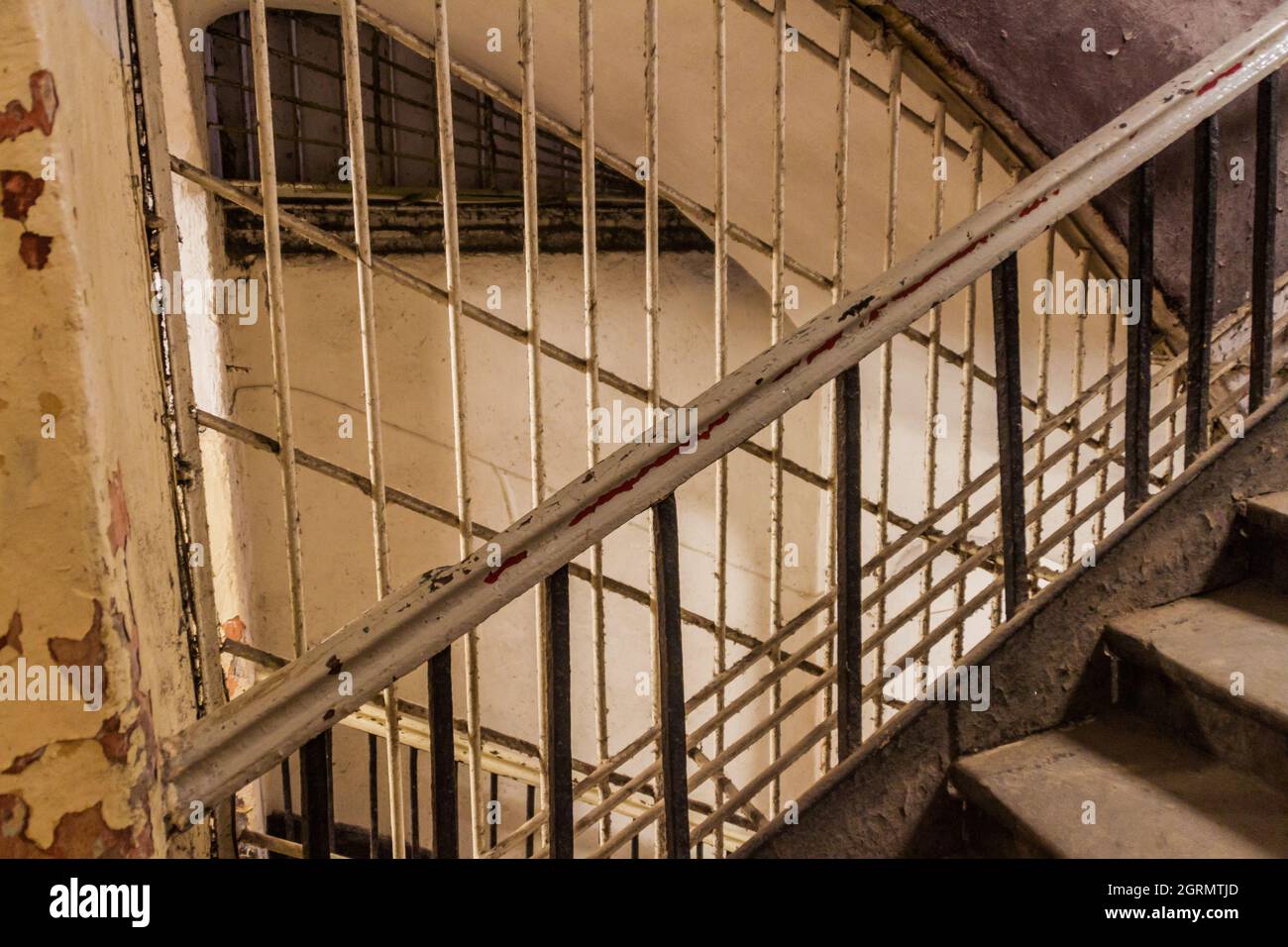 Interior of the Patarei former sea fortress and prison in Tallinn ...