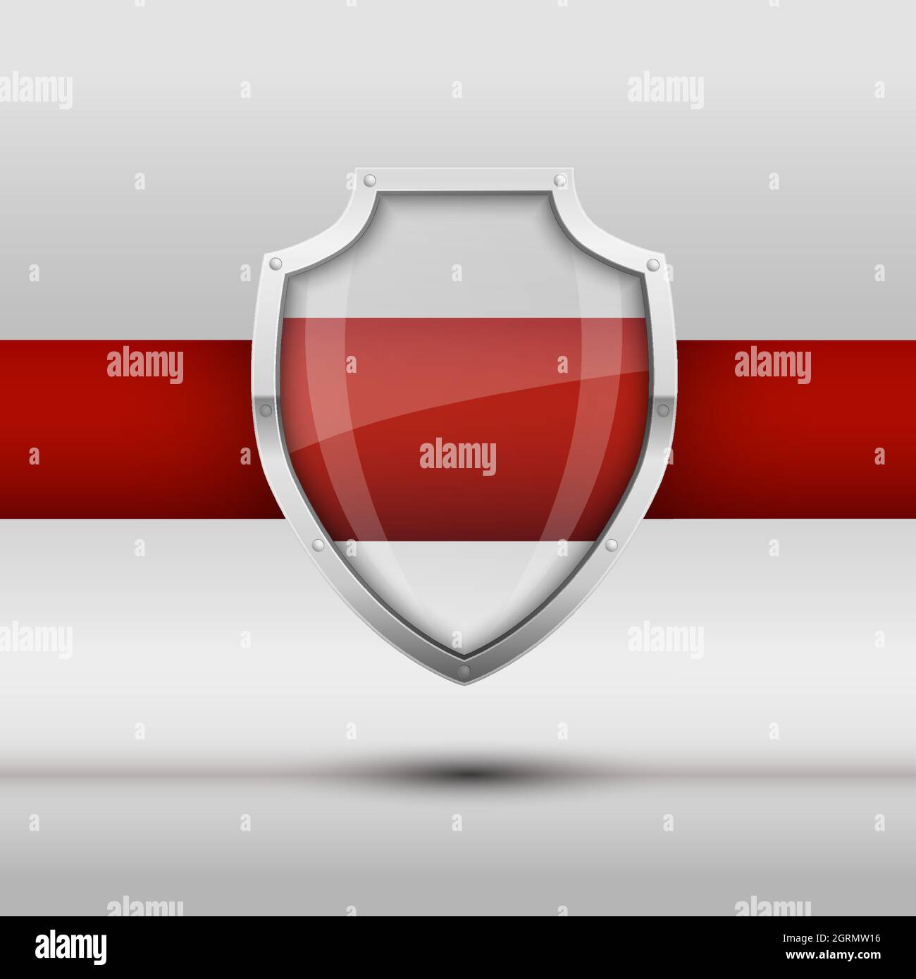 Invisible Protection Concept, glass shield above magnify bar, vector ...