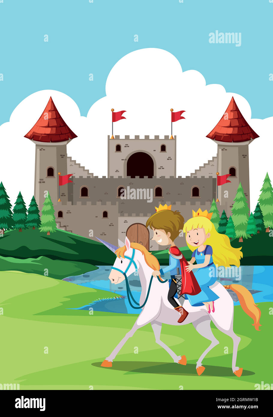 Castle Stock Vector Images - Alamy