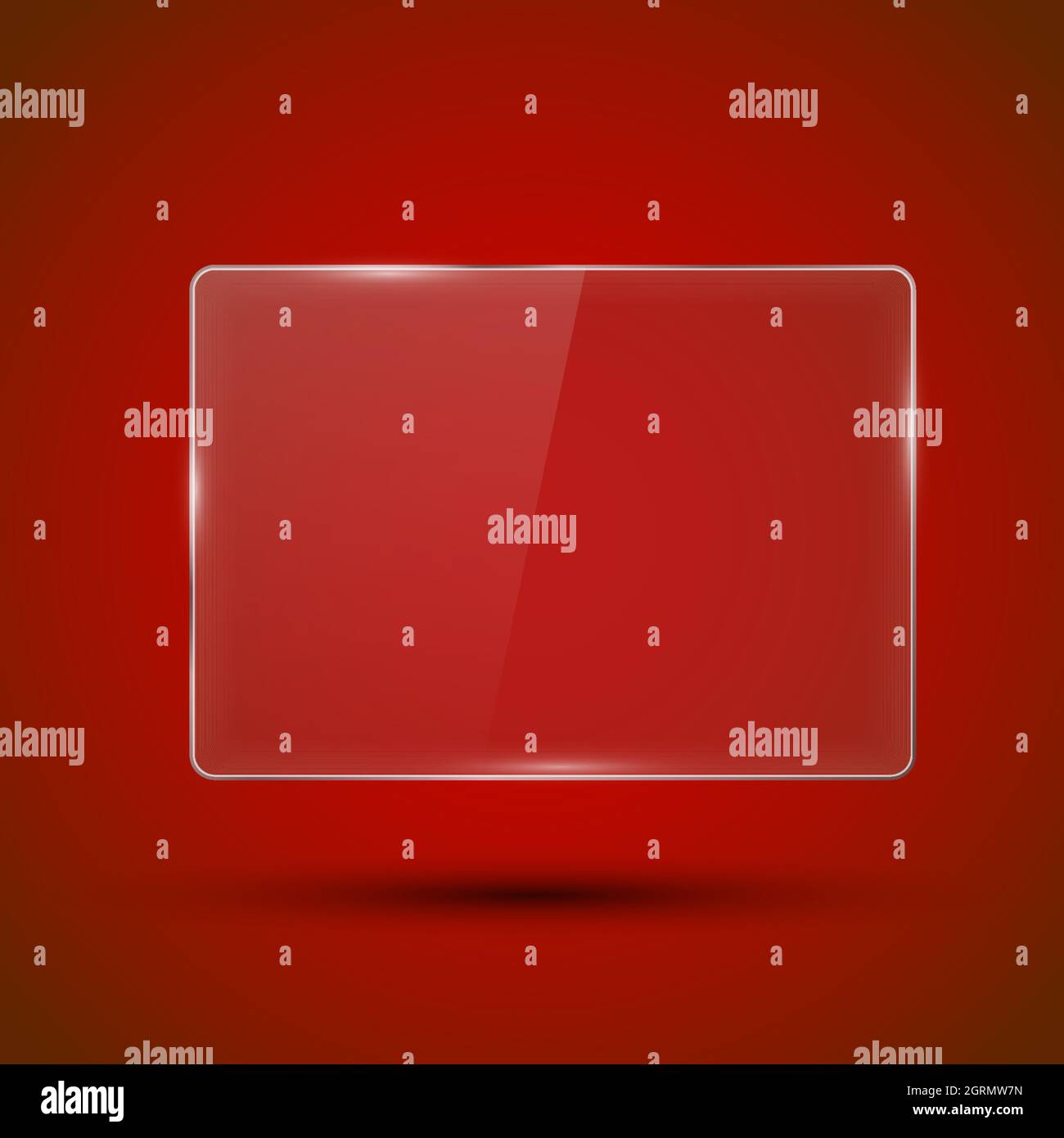 Glass framework on red background Stock Vector Image & Art - Alamy