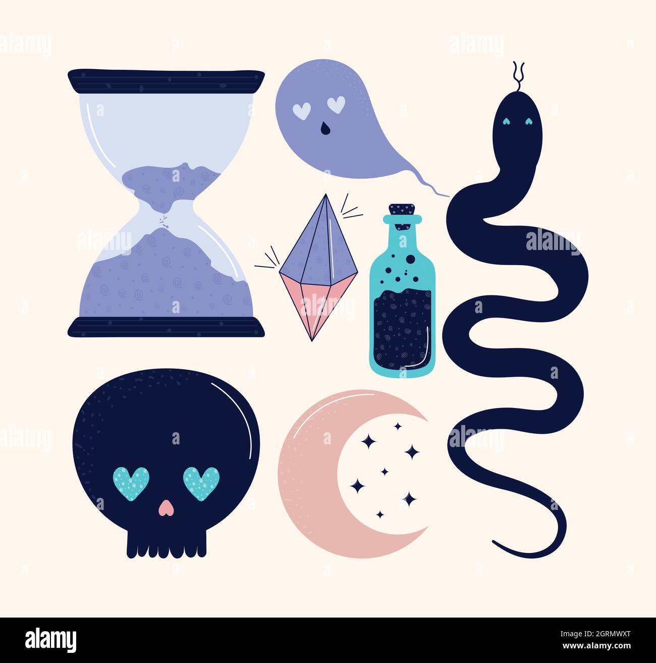 seven magic items Stock Vector Image & Art - Alamy