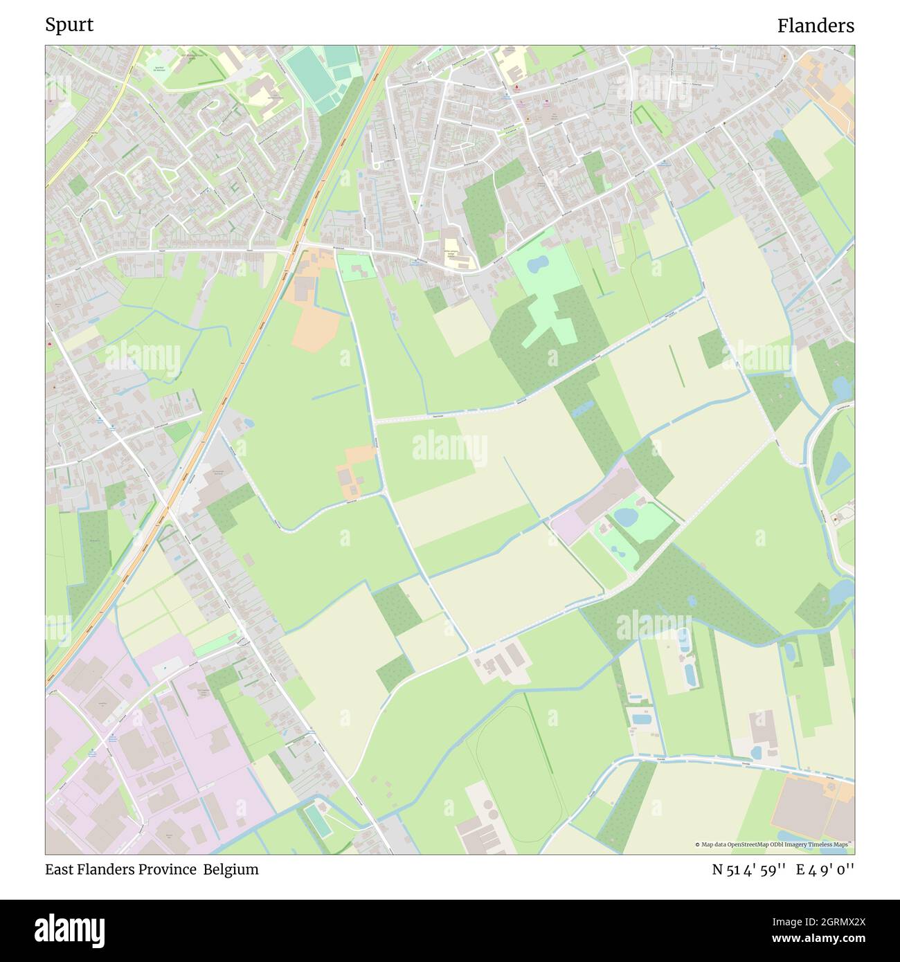 Spurt, East Flanders Province, Belgium, Flanders, N 51 4' 59'', E 4 9 ...