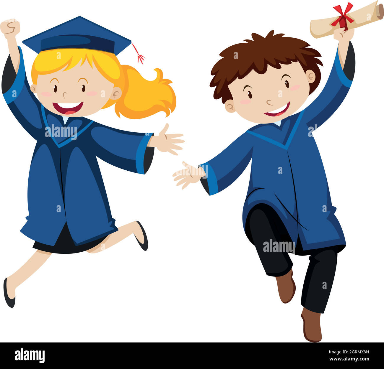 Two Students Clipart