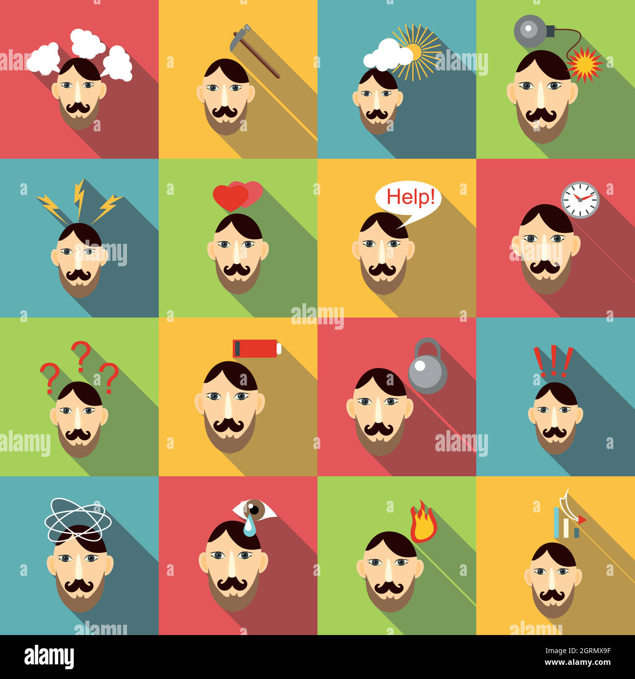 Icon tension stress Stock Vector Images - Alamy