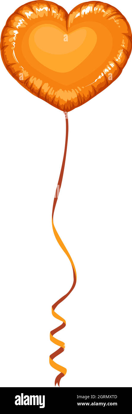 Heart shape balloon with string Stock Vector Image & Art - Alamy