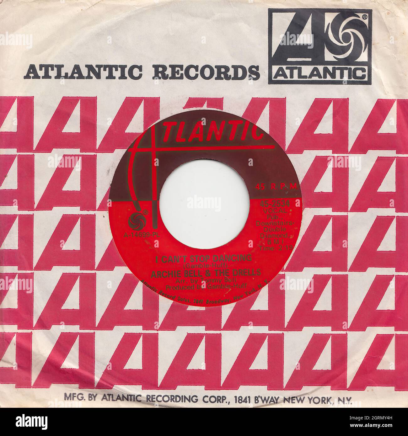 Archie Bell & The Drells - I can't stop dancing - You're such a beautiful child 45rpm - Vintage ...