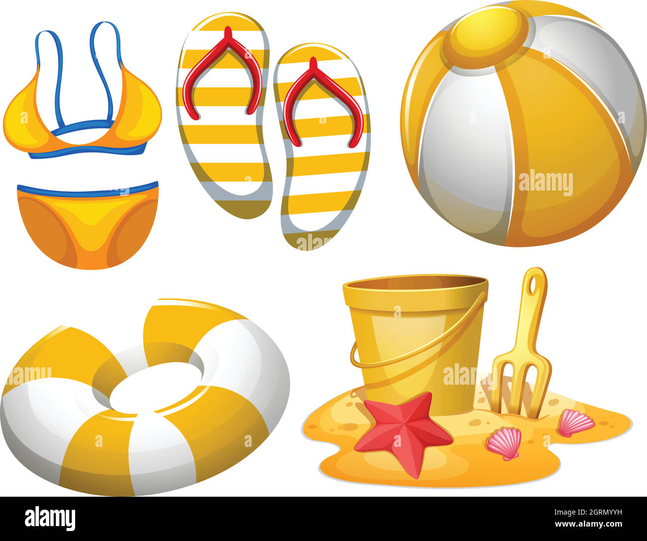 Bikini beach Stock Vector Images - Alamy