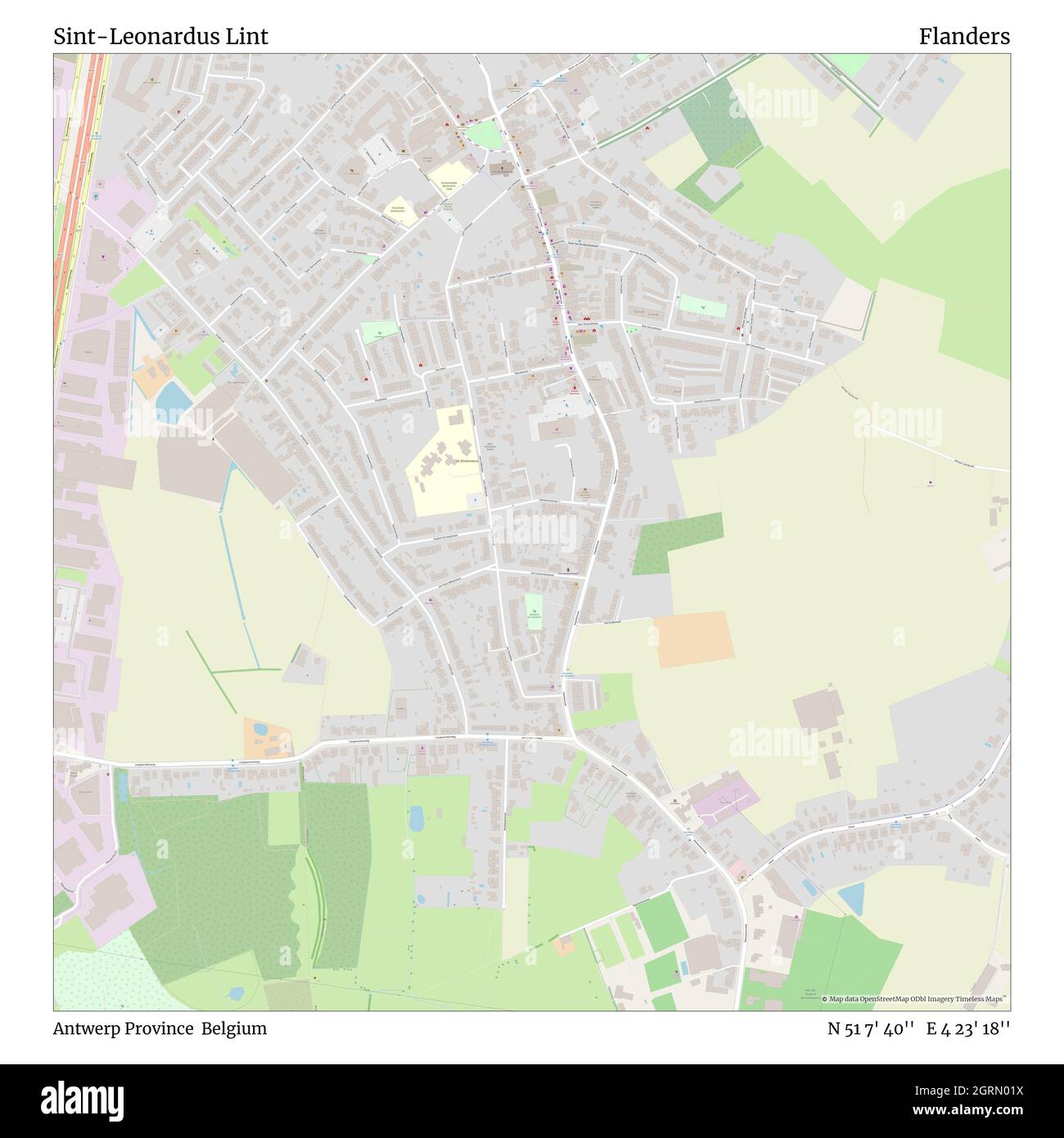 Sint-Leonardus Lint, Antwerp Province, Belgium, Flanders, N 51 7' 40 ...