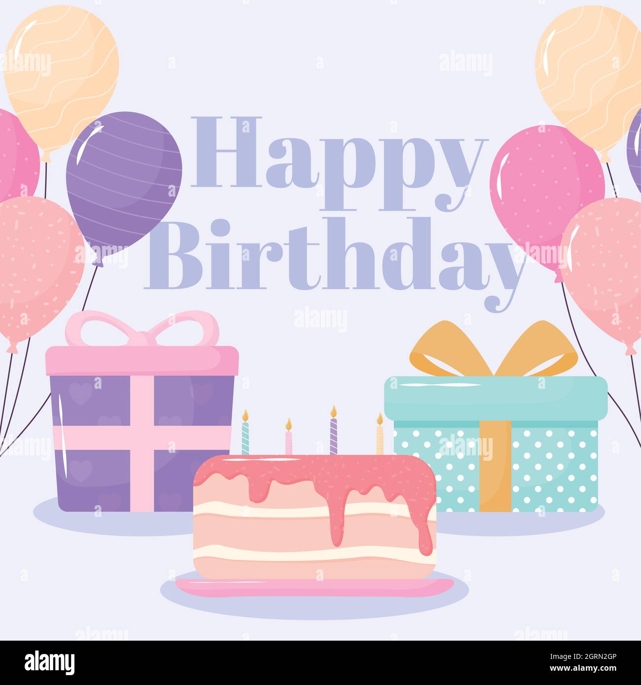happy birthday poster Stock Vector Image & Art - Alamy