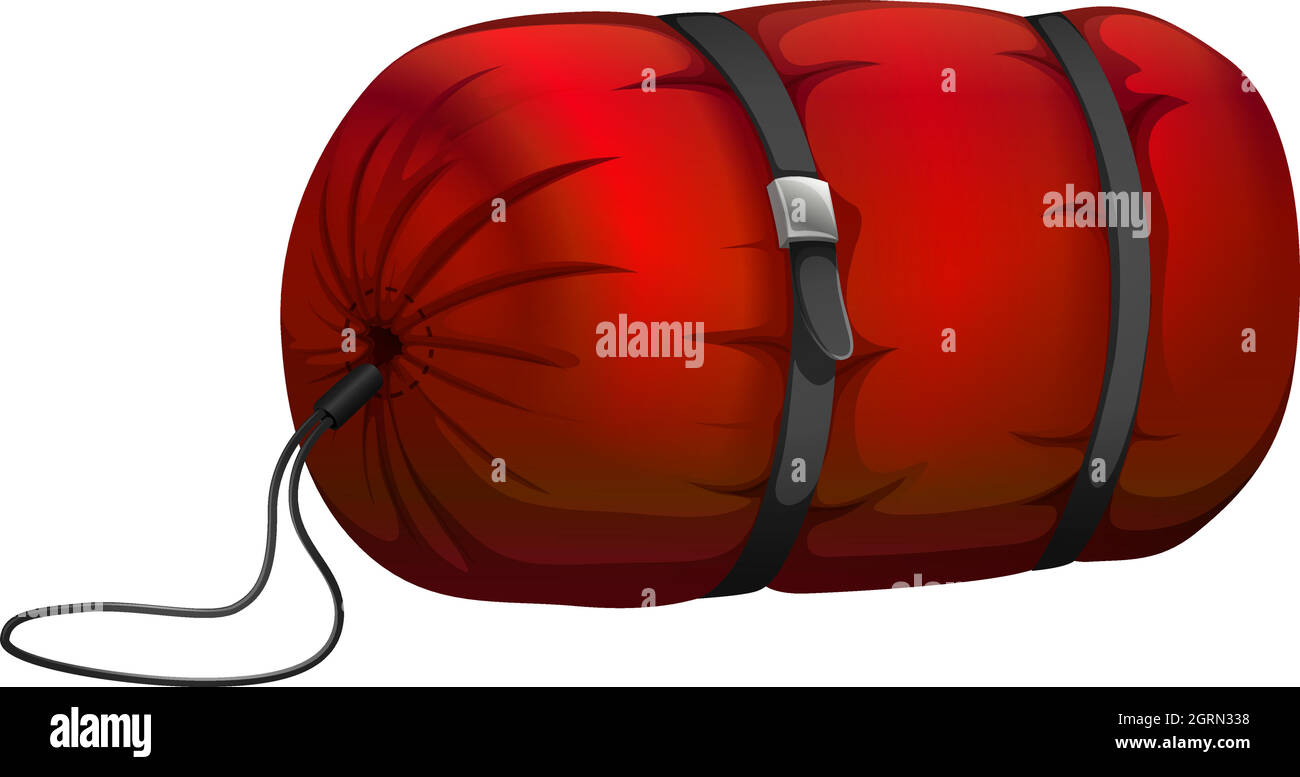 Camp sleeping bag on white Stock Vector Image & Art - Alamy