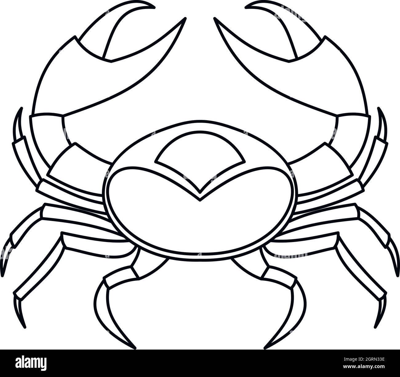 Big crab icon, outline style Stock Vector Image & Art - Alamy