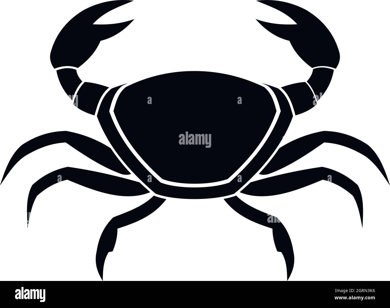 Fresh crab icon, simple style Stock Vector Image & Art - Alamy