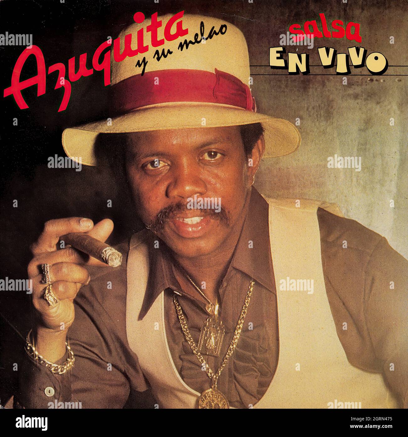 Azuquita y su Melao - Salsa en vivo - Vintage Vinyl Record Cover Stock ...