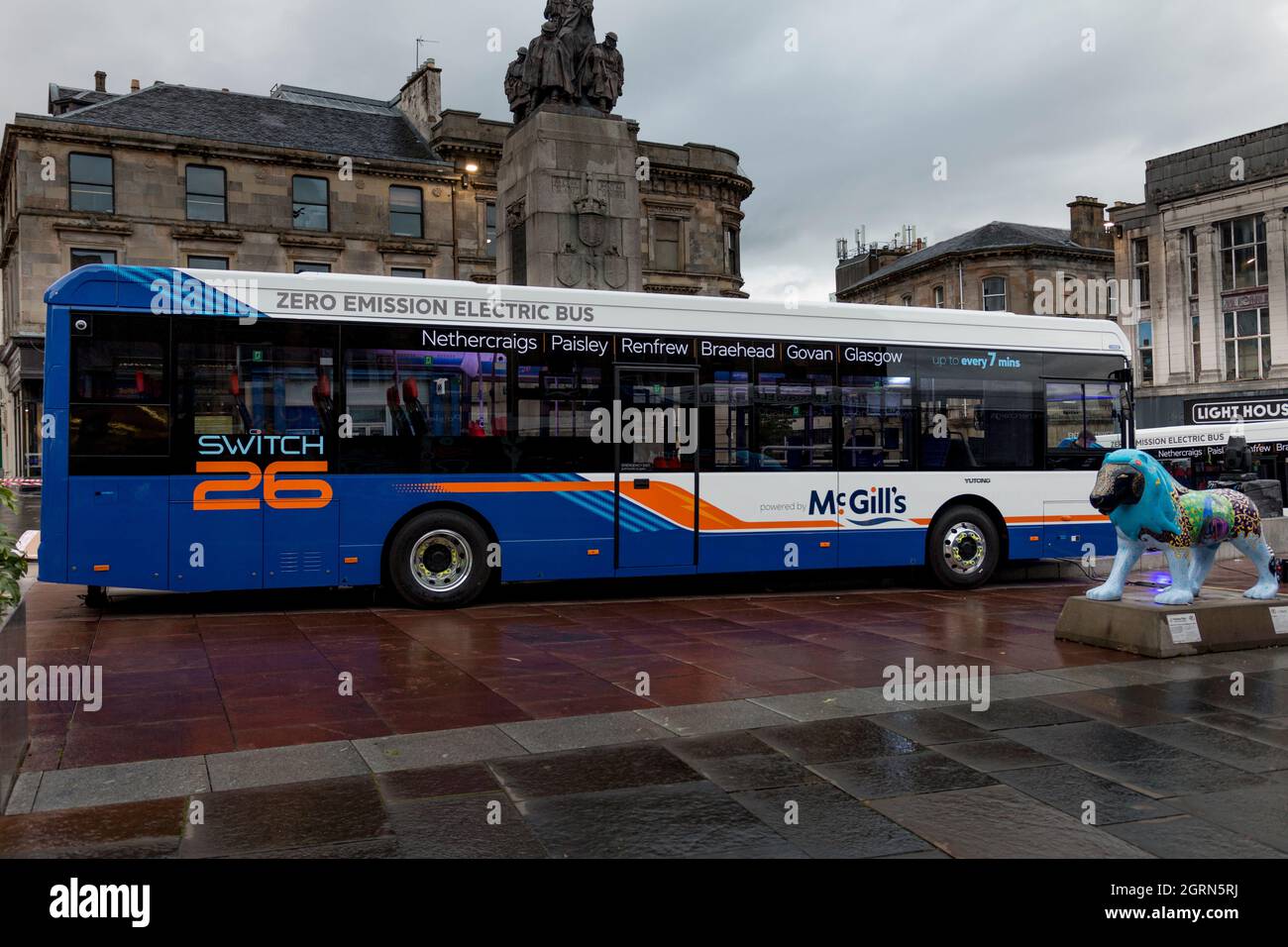 McGill`s & Scottish Government Electric Bus Sept 30th 2021 Launch Stock ...