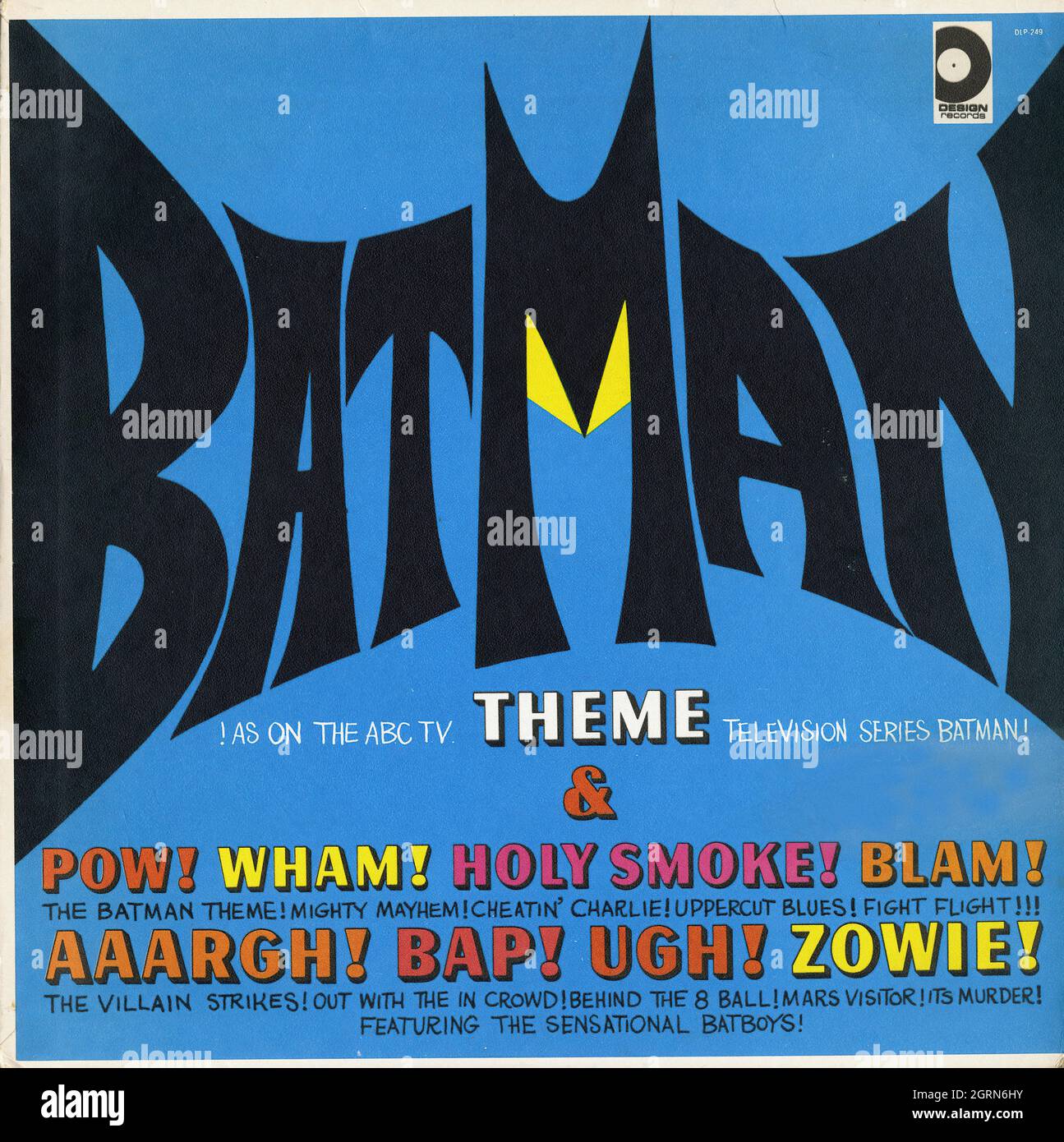 Batman Theme- Vintage Soundtrack Vinyl Album Stock Photo - Alamy
