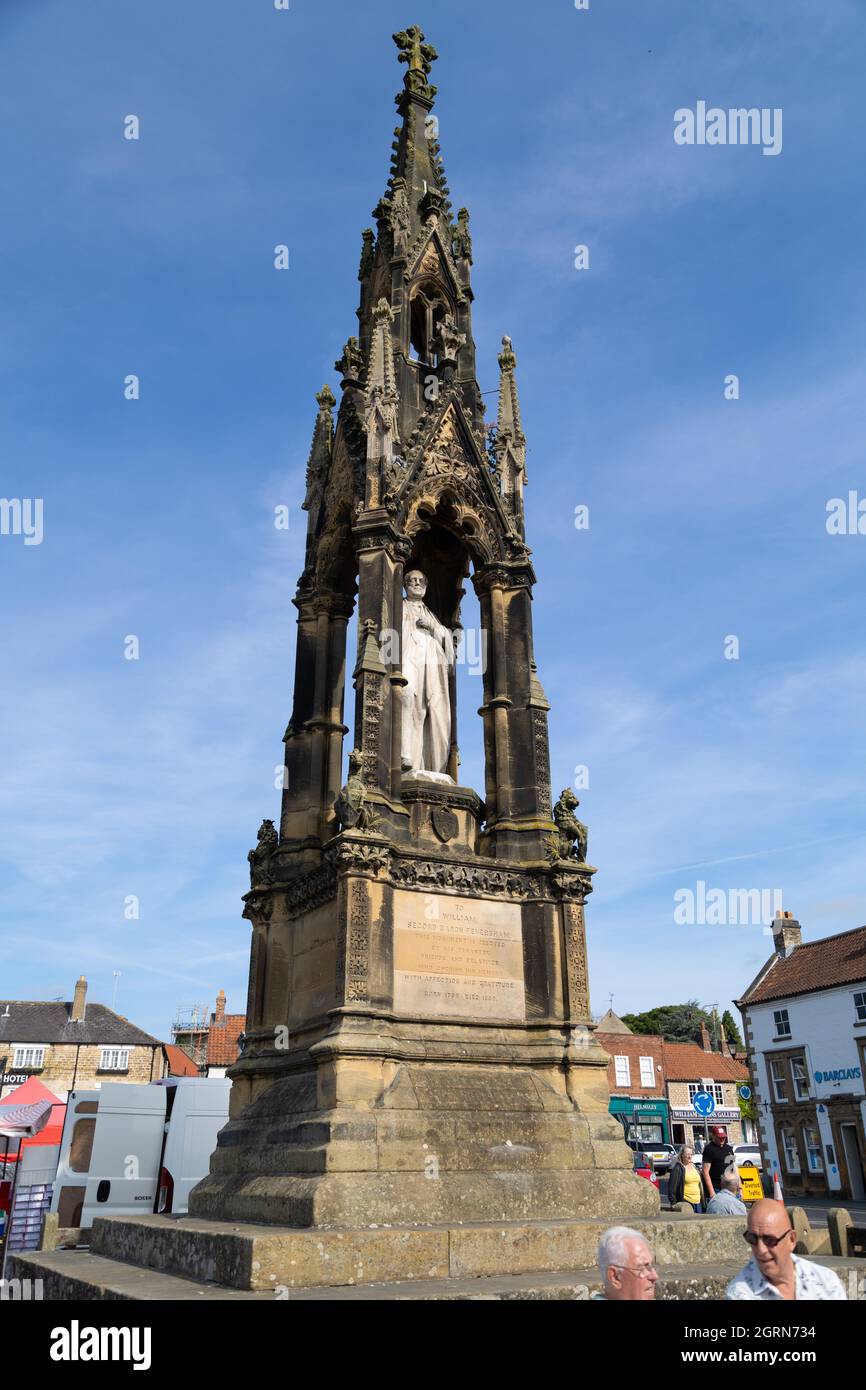 Monument to William second Baron of Feversham Stock Photo - Alamy