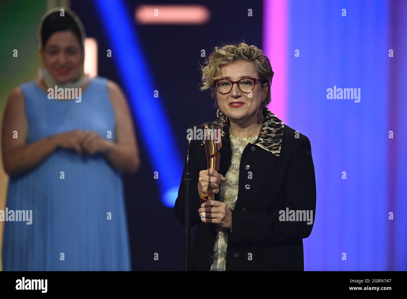 Berlin, Germany. 01st Oct, 2021. Costume designer and winner of the ...