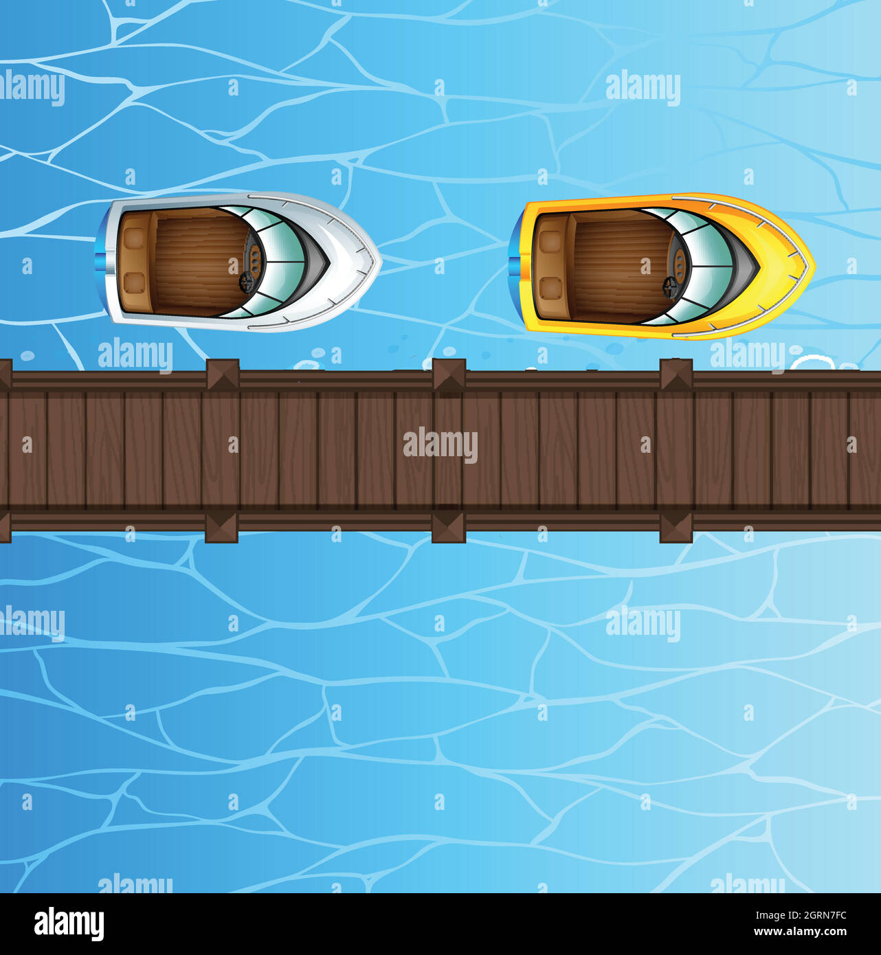 Floating boat jetty Stock Vector Images - Alamy