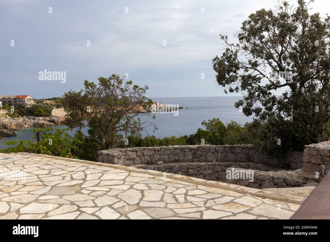 Terrace with sea view hi-res stock photography and images - Alamy