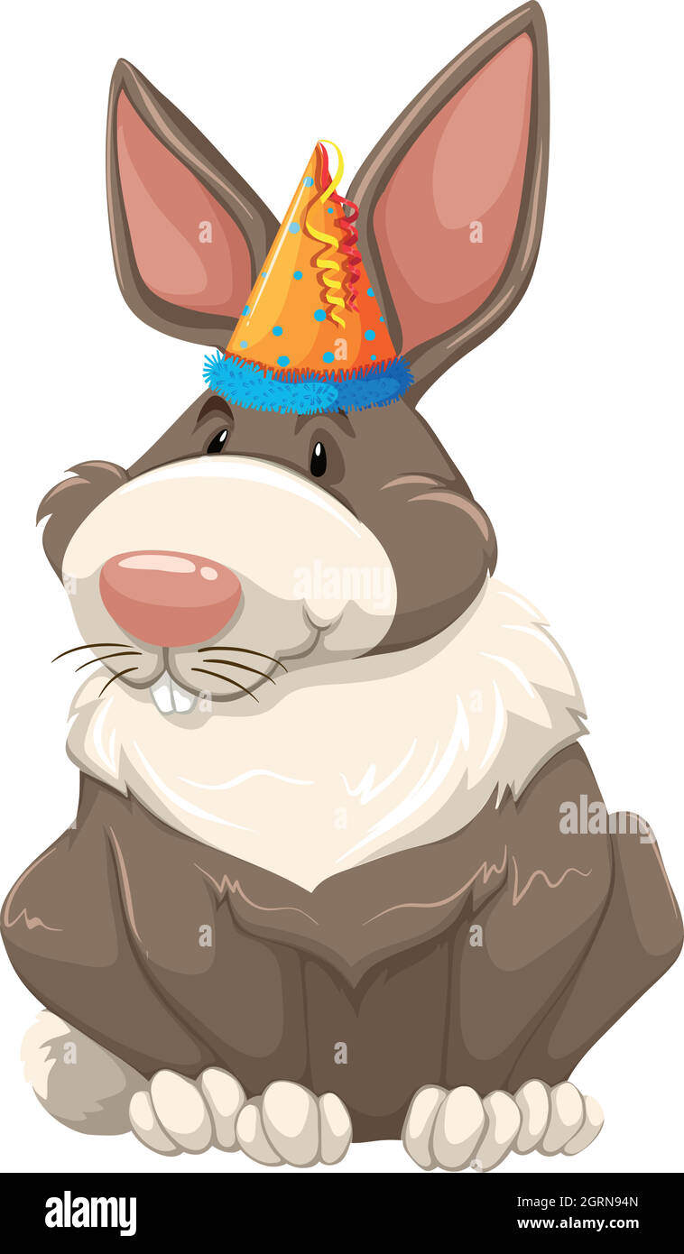 A cute party bunny Stock Vector Image & Art - Alamy