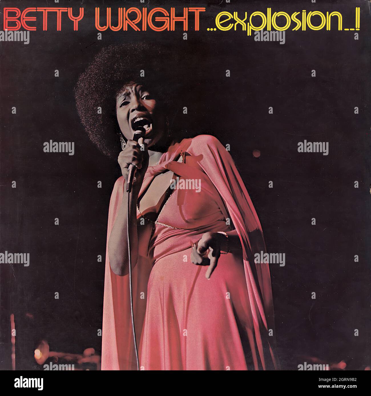 Betty Wright - Explosion..! - Vintage Vinyl Record Cover Stock Photo ...
