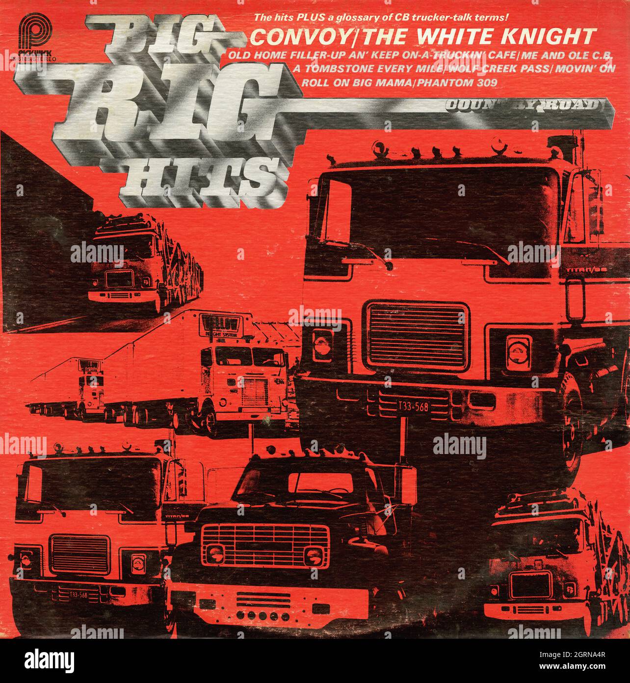 Big Rig Hits - Vintage Country Music Album Stock Photo - Alamy
