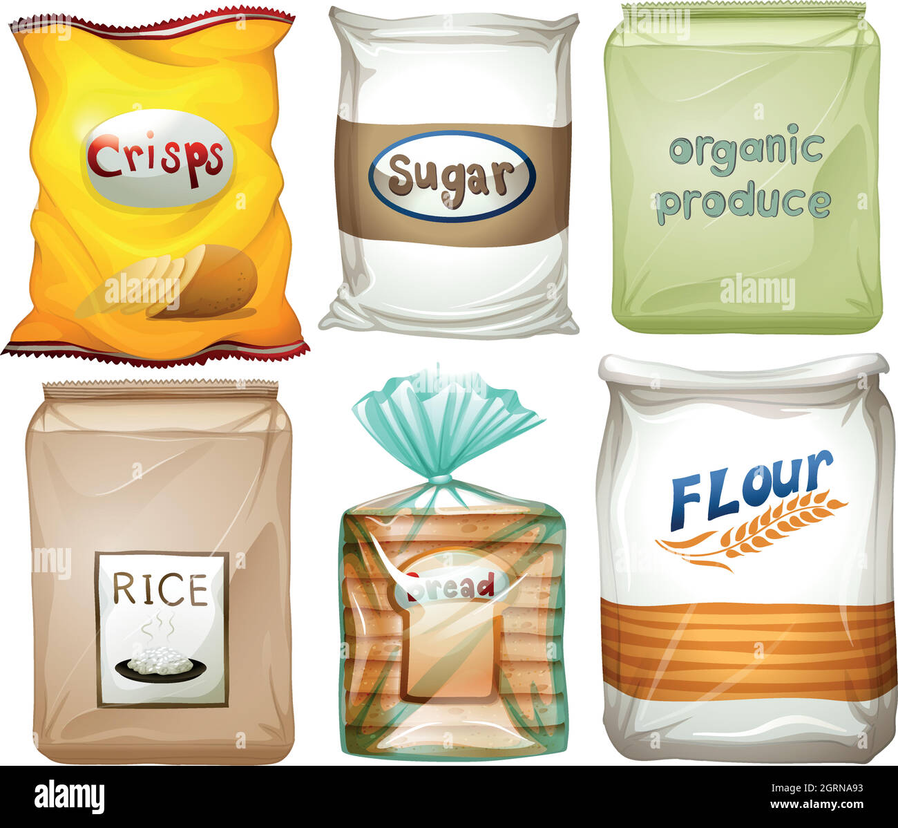 Types of food packaging hi-res stock photography and images - Alamy