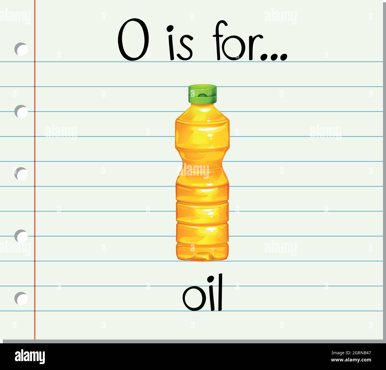 Flashcard letter O is for oil Stock Vector Image & Art - Alamy