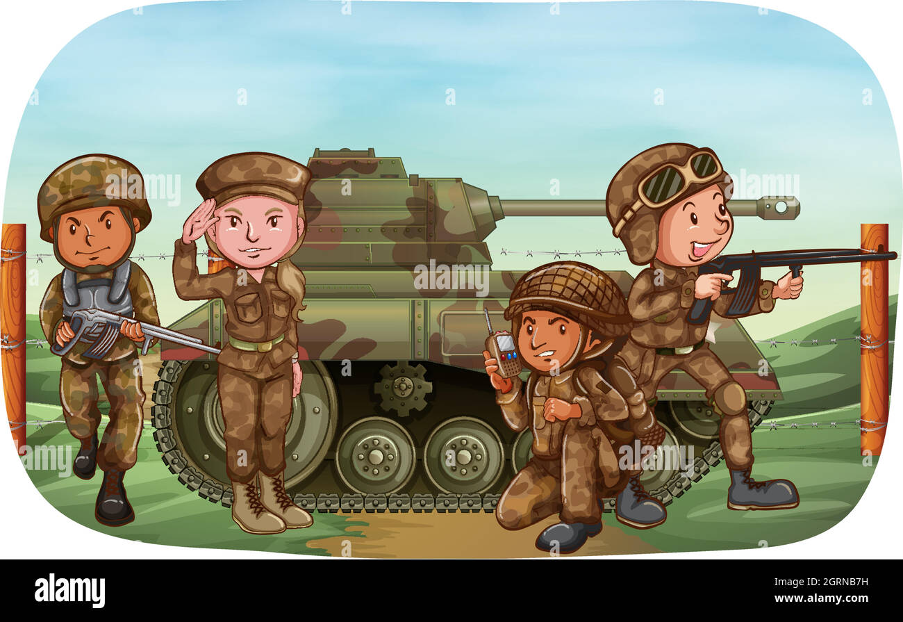 Border soldier Stock Vector Images - Alamy