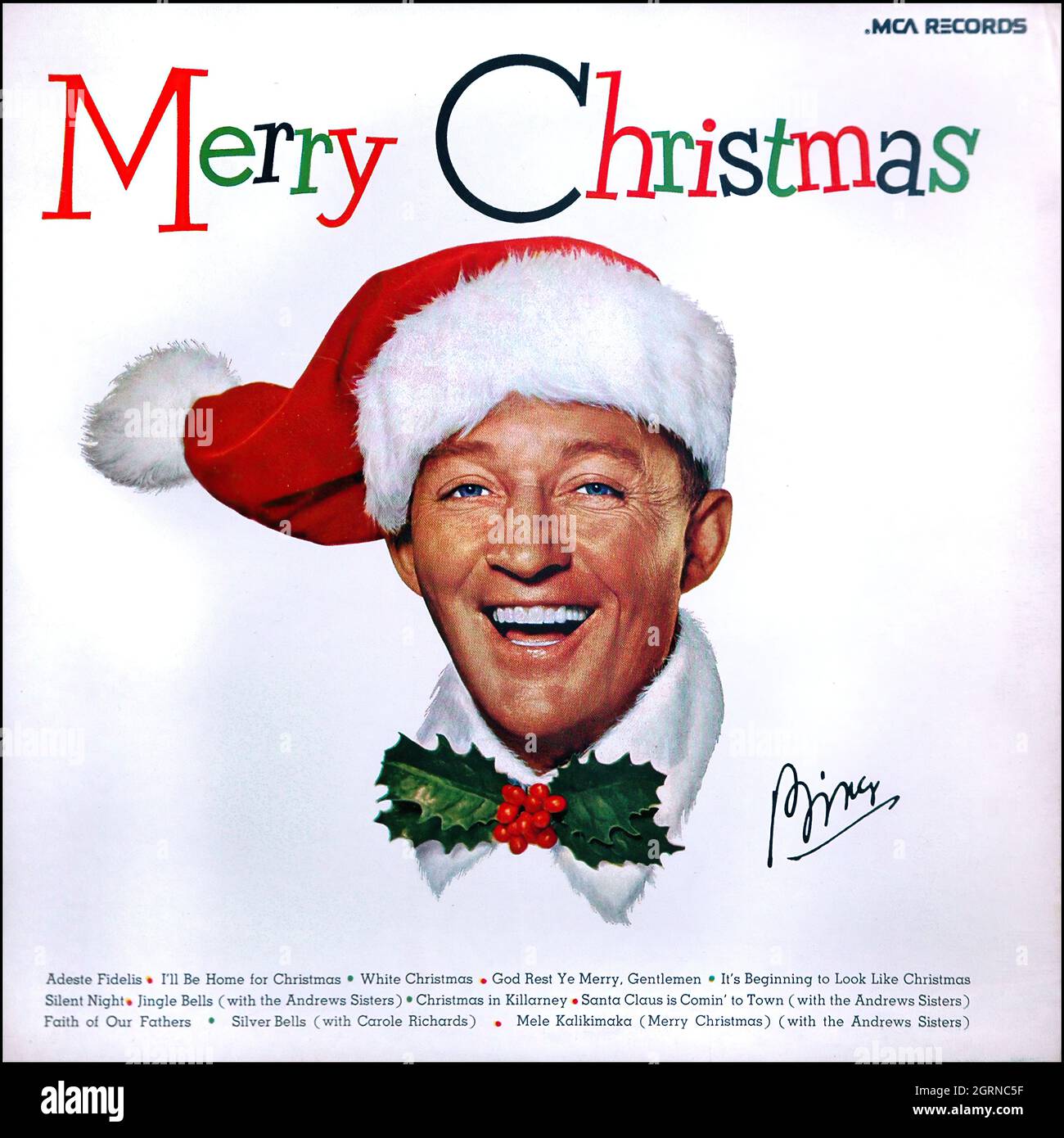 Bing Crosby - Merry Christmas 1977 - Vintage Vinyl 33 rpm record Stock ...