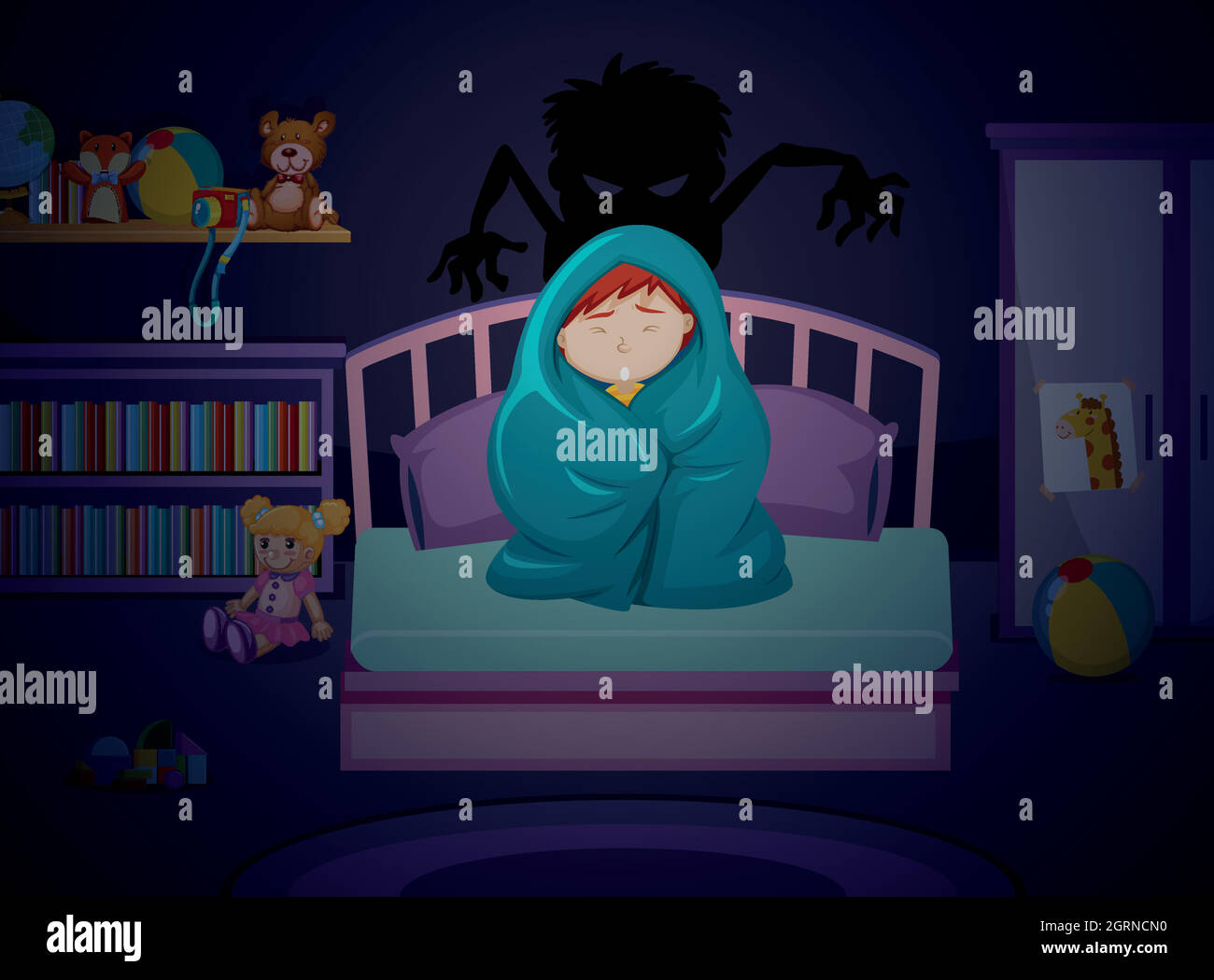 Dark pillow Stock Vector Images - Alamy