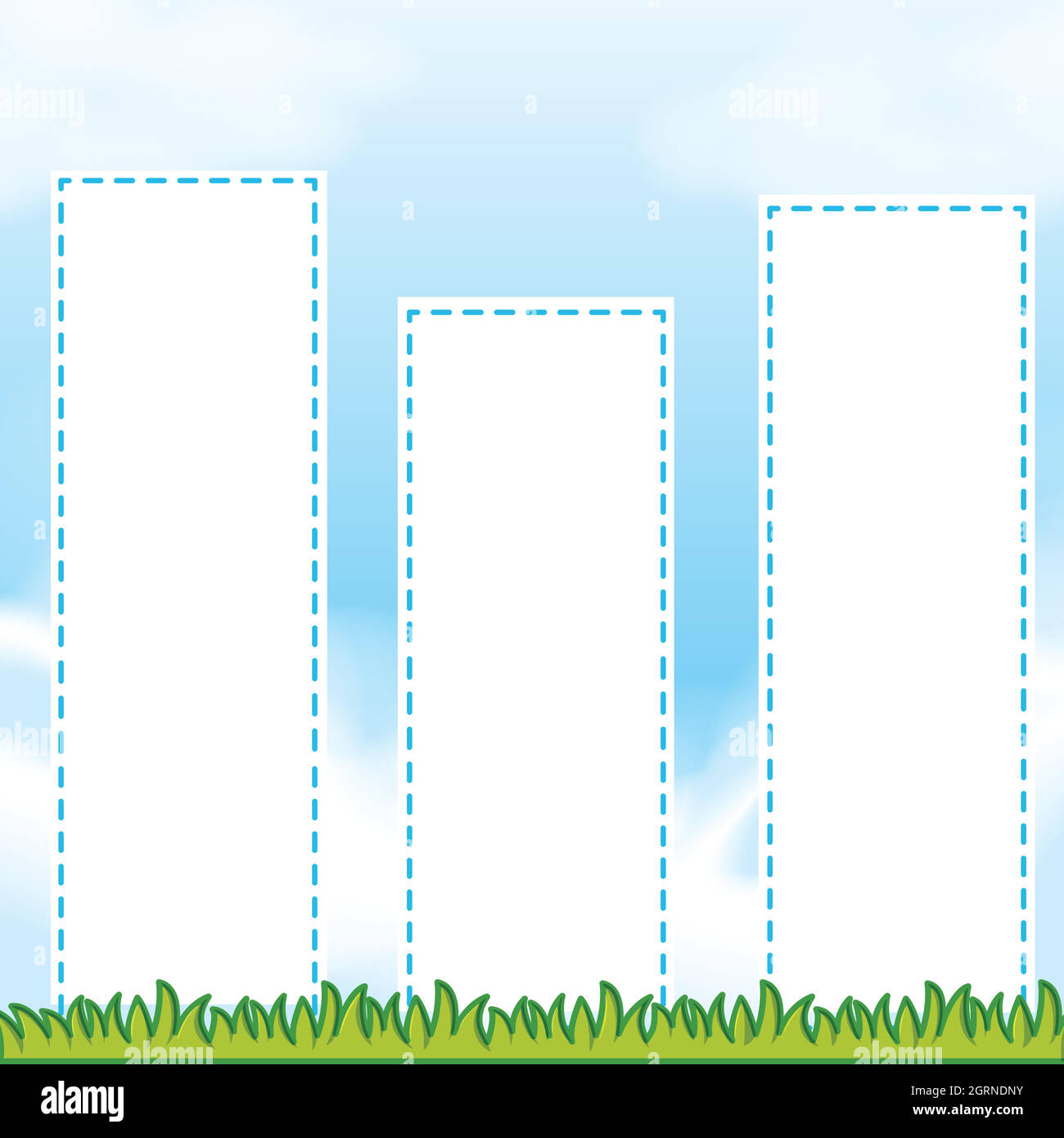 Three blank frames sky theme Stock Vector Image & Art - Alamy