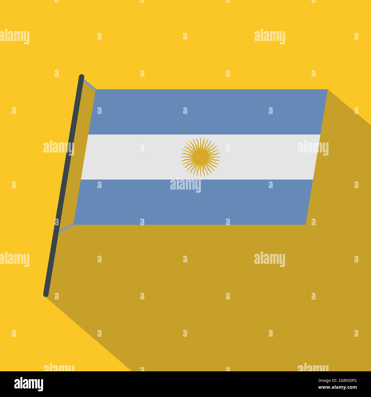 Argentina flag icon, flat style Stock Vector Image & Art - Alamy