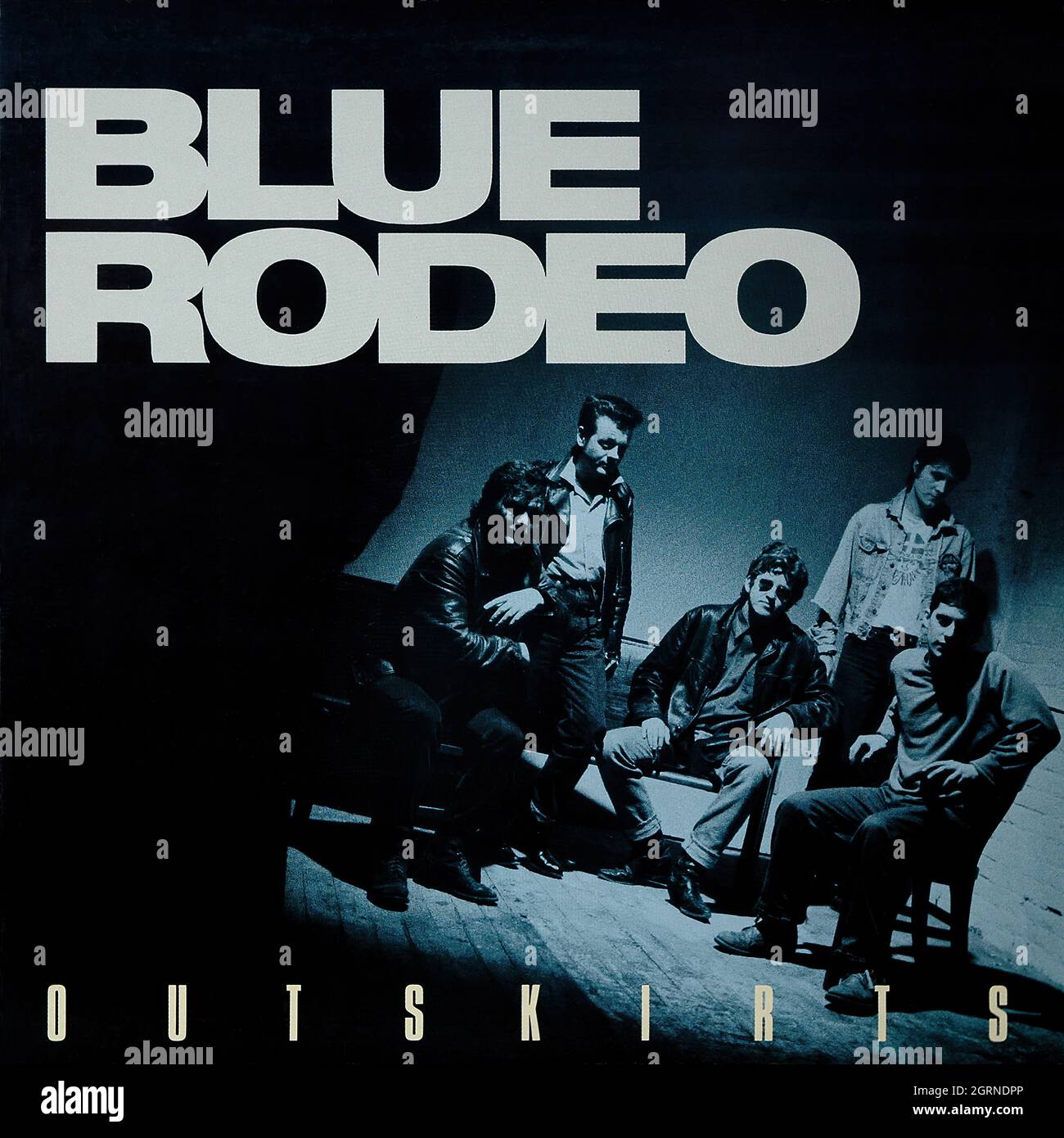 Blue Rodeo - Outskirts 1987 - Vintage Vinyl 33 rpm record Stock Photo ...