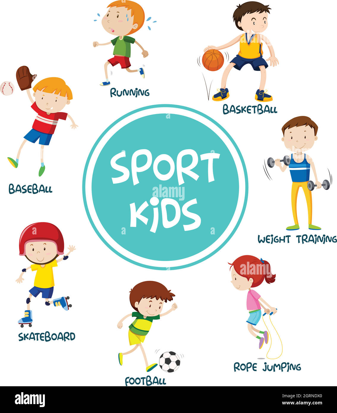 Child sports art hi-res stock photography and images - Alamy