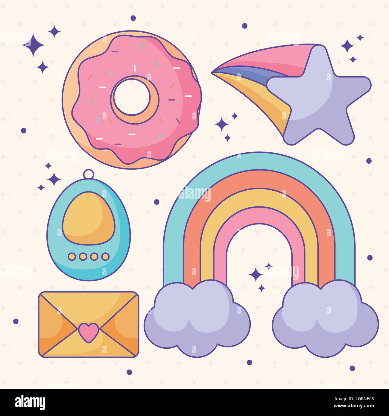 five pop items Stock Vector Image & Art - Alamy