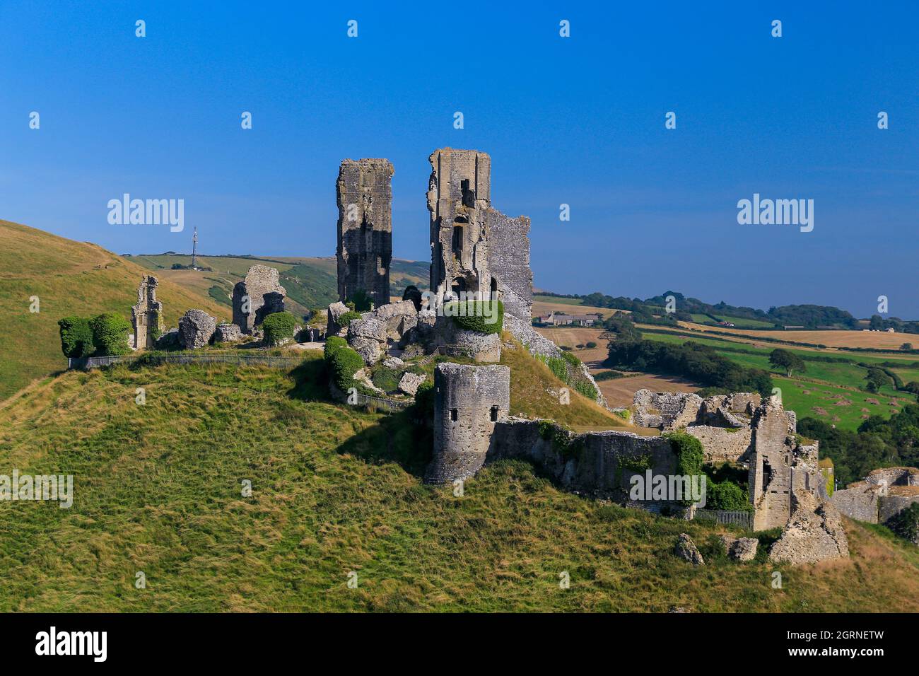 Corfe Castle, Dorset, England Stock Photo - Alamy