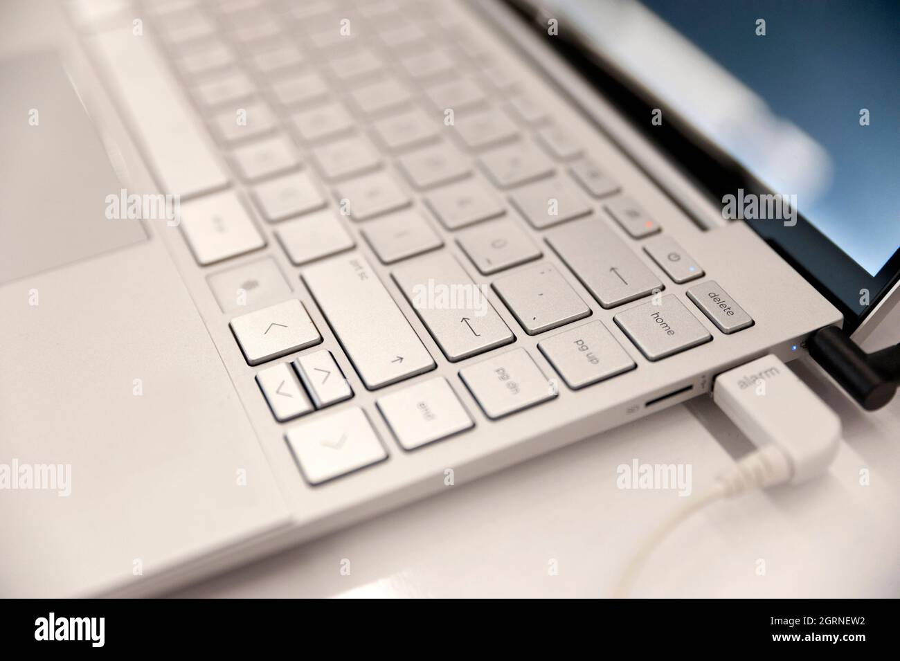 Computer keyboard, pc keys, input, enter, backlit keys Stock Photo - Alamy