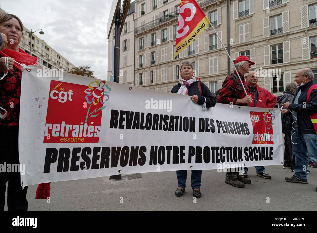 Paris, France. 1st Oct, 2021. Unitary rally for the mobilization and ...