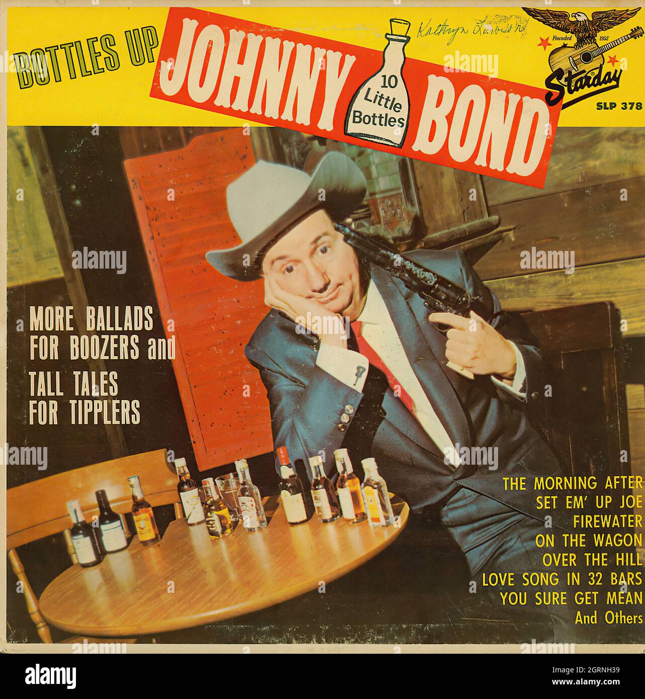 Johnny Bond - Bottles Up - Vintage Country Music Album Stock Photo - Alamy