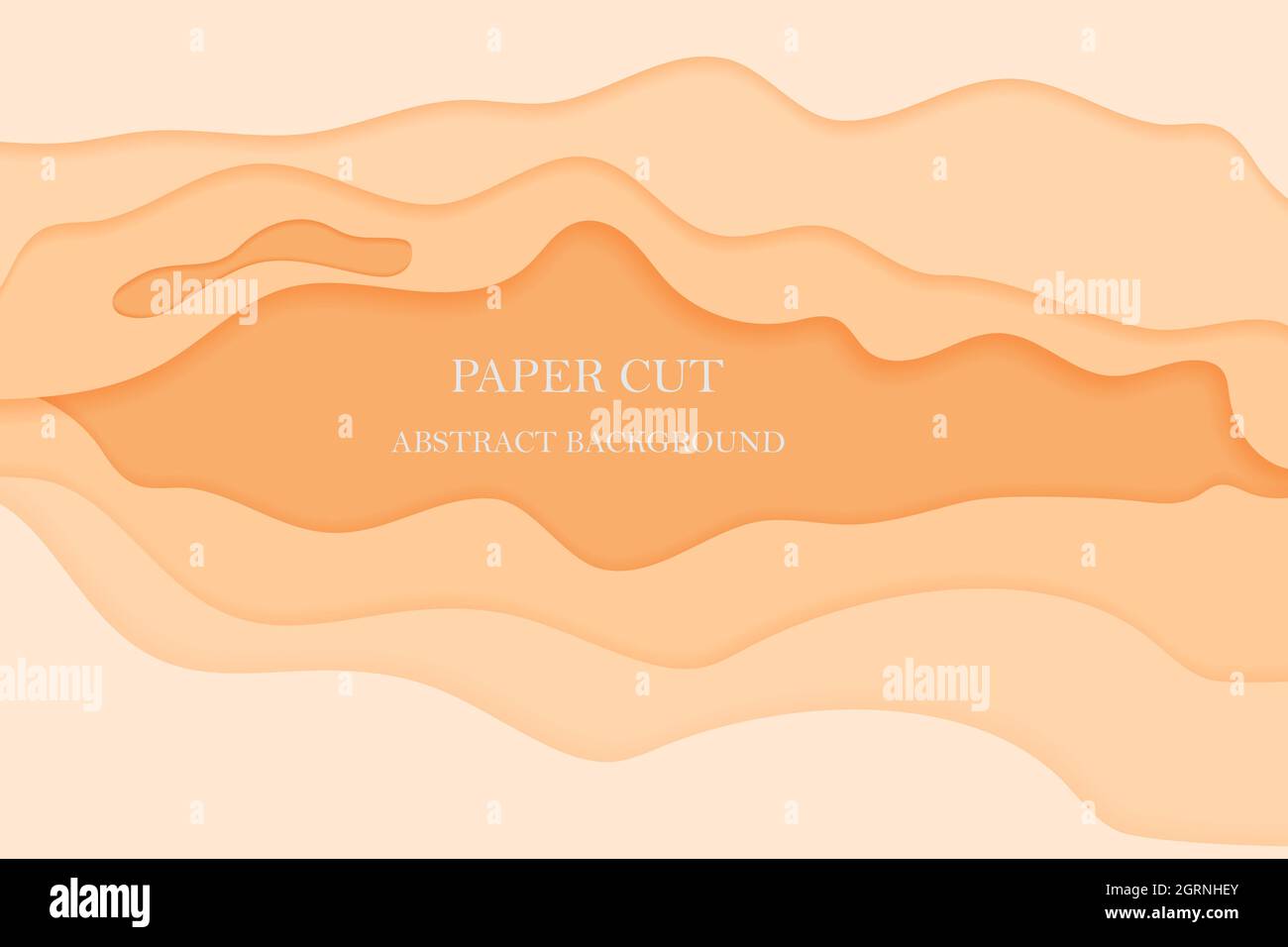 Topographic map concept or smooth origami layers paper cut layout.Map ...