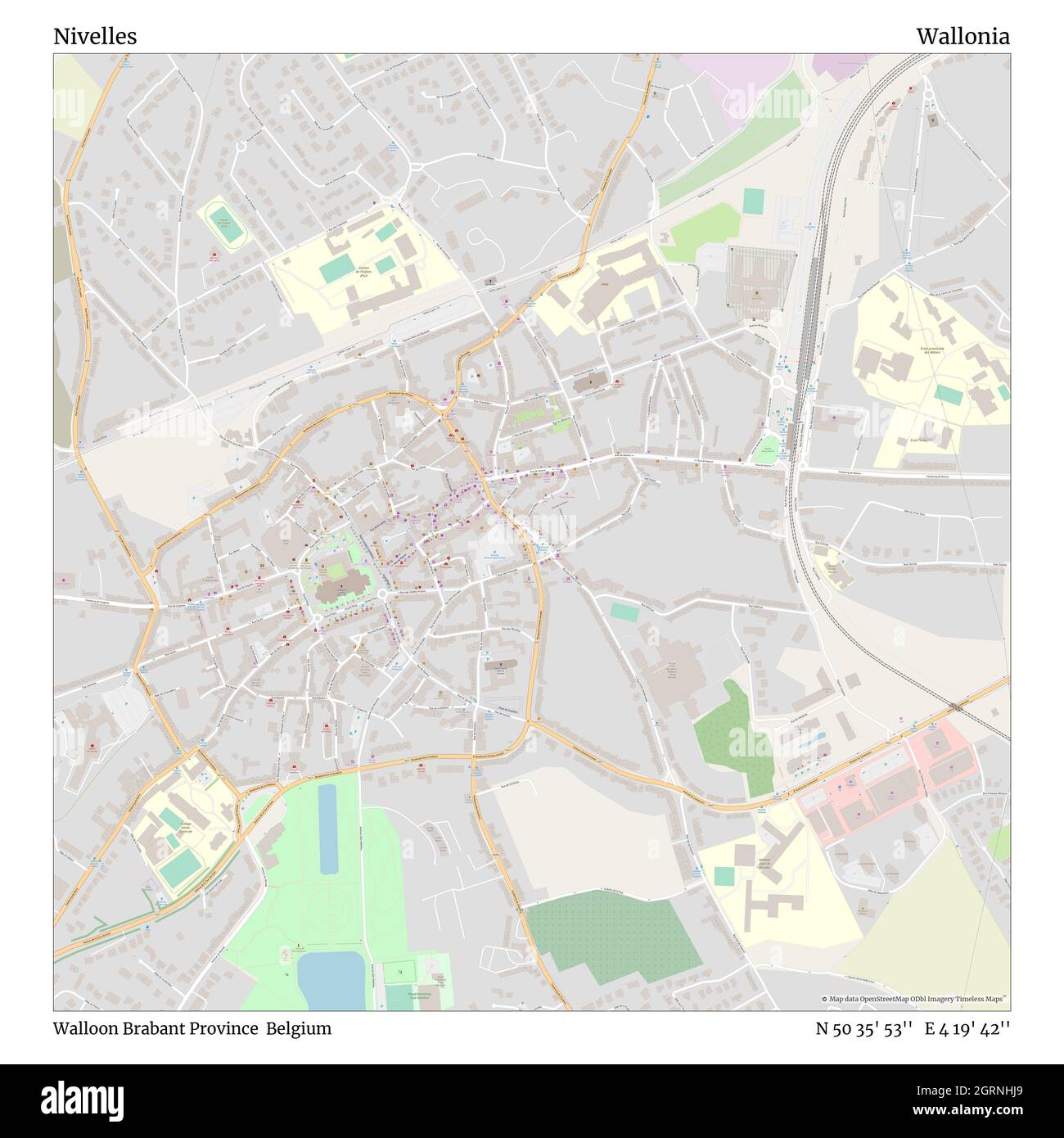 Map of nivelles hi-res stock photography and images - Alamy