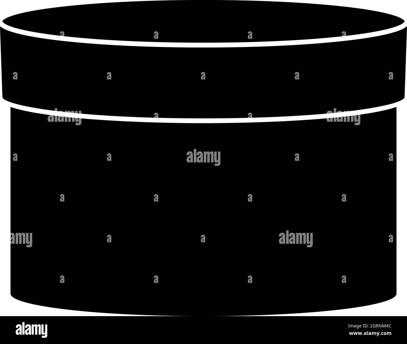 Round box icon, simple style Stock Vector Image & Art - Alamy