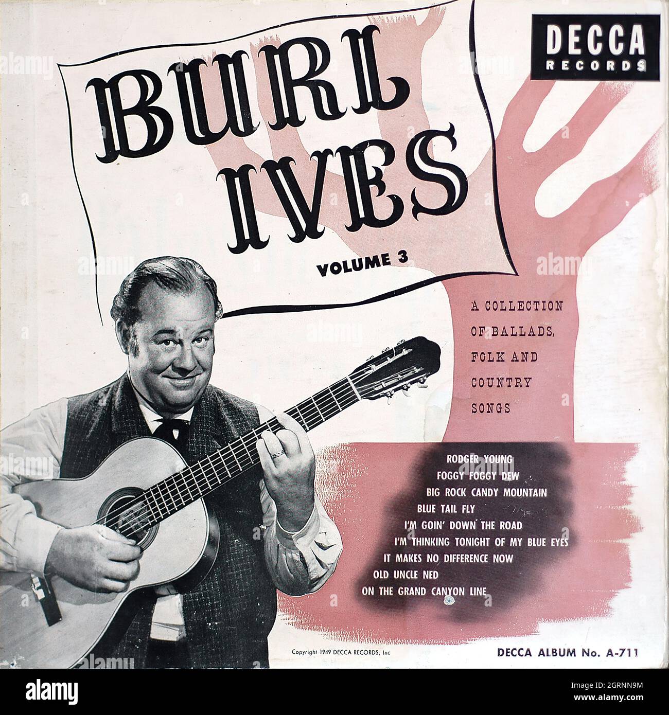 Burl Ives - Volume 3 1949 - Vintage vinyl 78 rpm record Stock Photo - Alamy